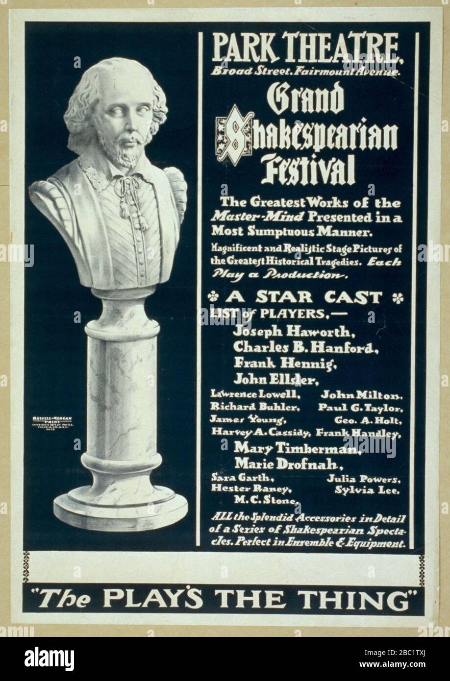 Grand Shakespearian festival the greatest works of the master mind ...