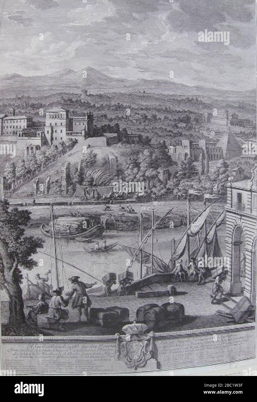 Grand View of the Aventine Hill (1771) by Giuseppe Vasi Stock Photo - Alamy