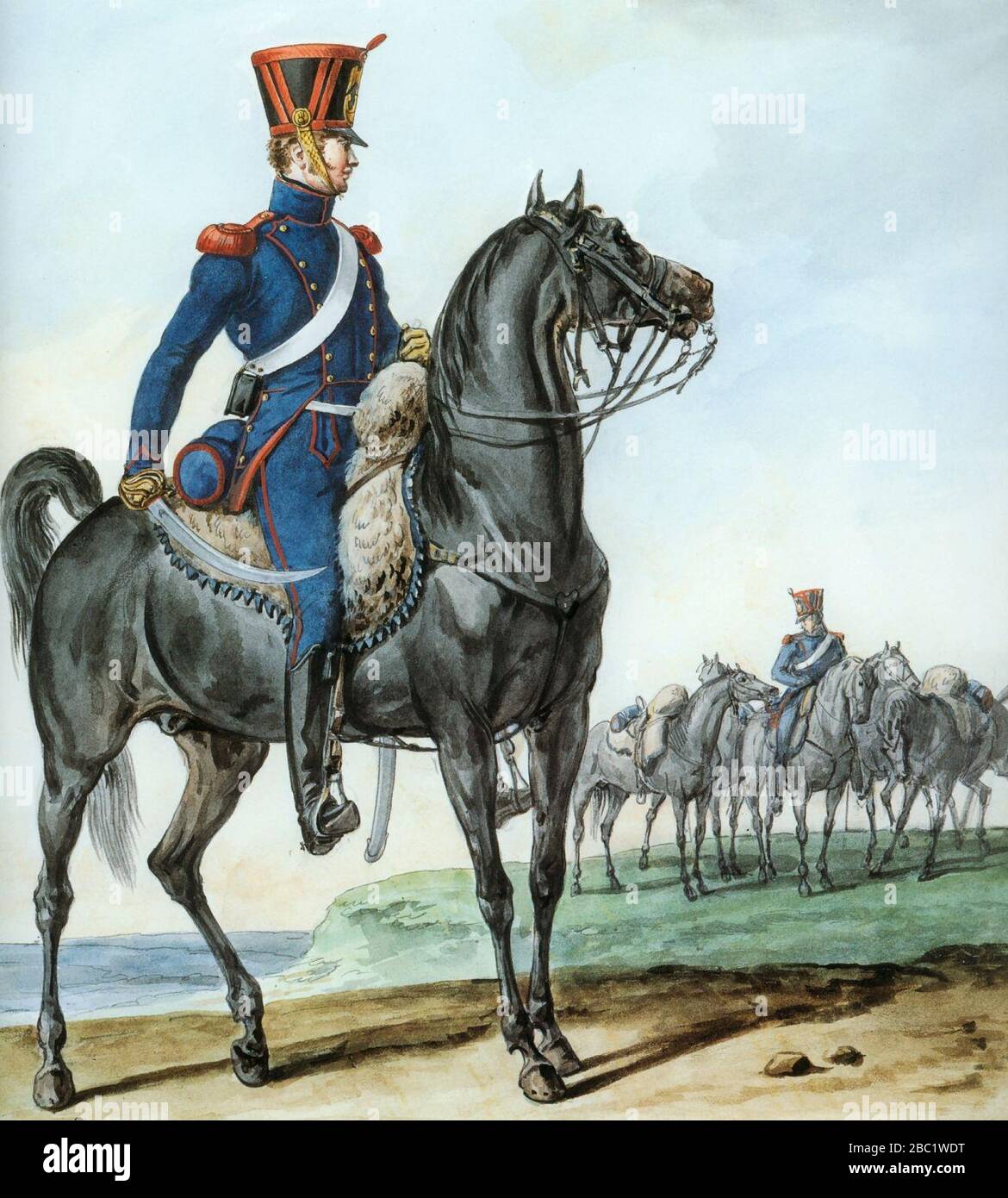 Grande Armée - Horse Artillery Gunner Stock Photo - Alamy