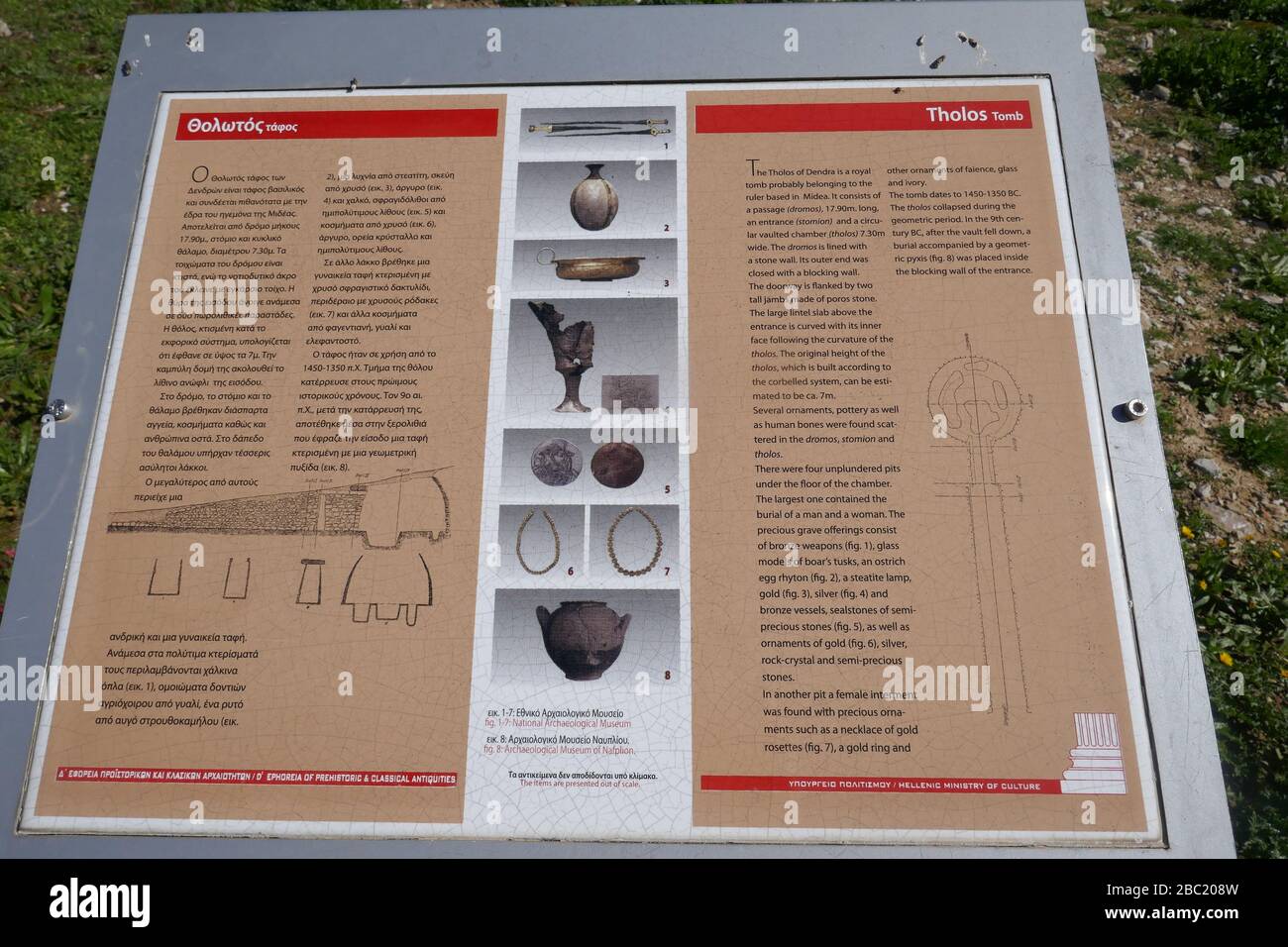 Dendra Archaeological Site Stock Photo - Alamy