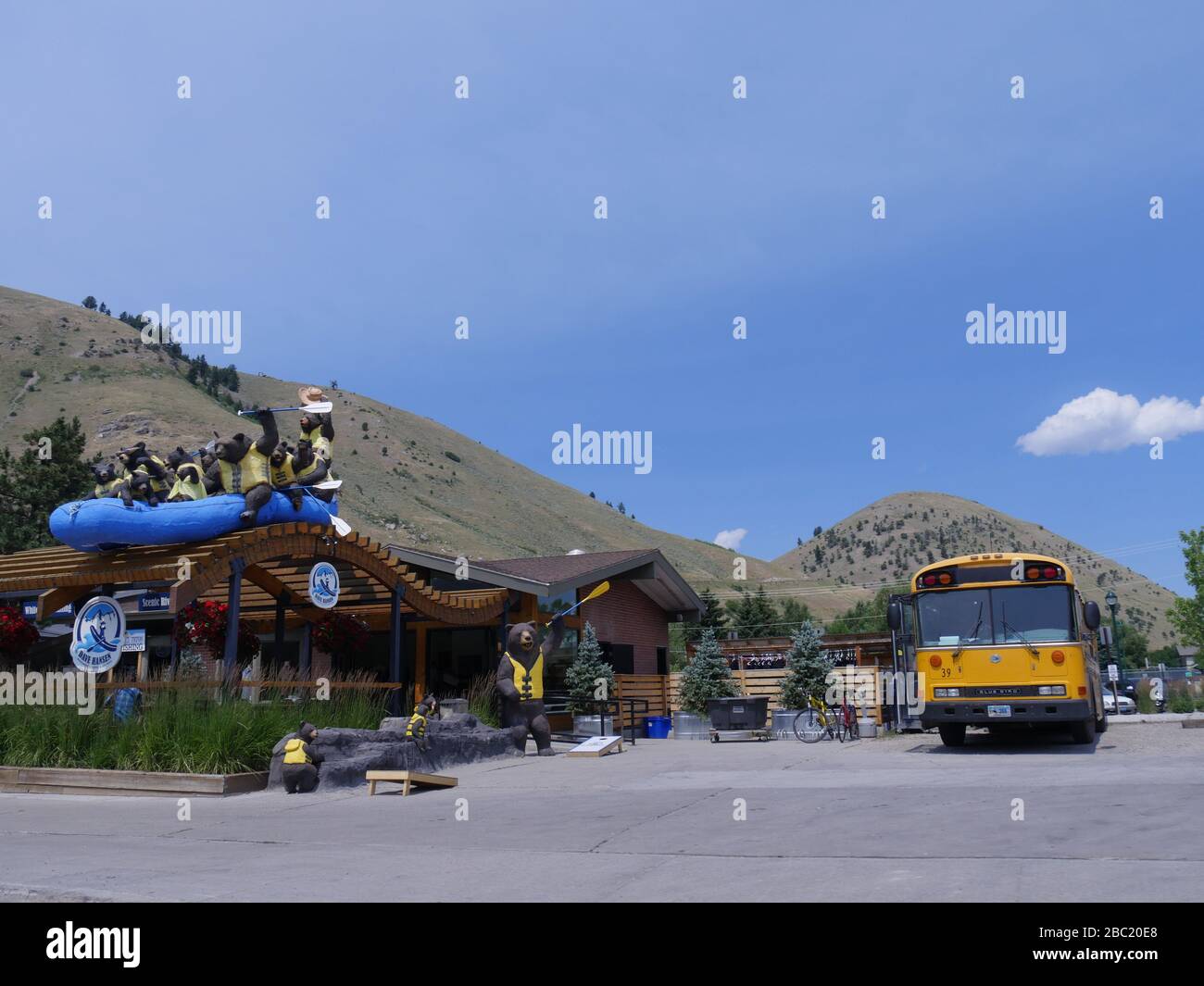 Jackson Hole, Wyoming- August 2018: Facade of the Dave Hansen ...