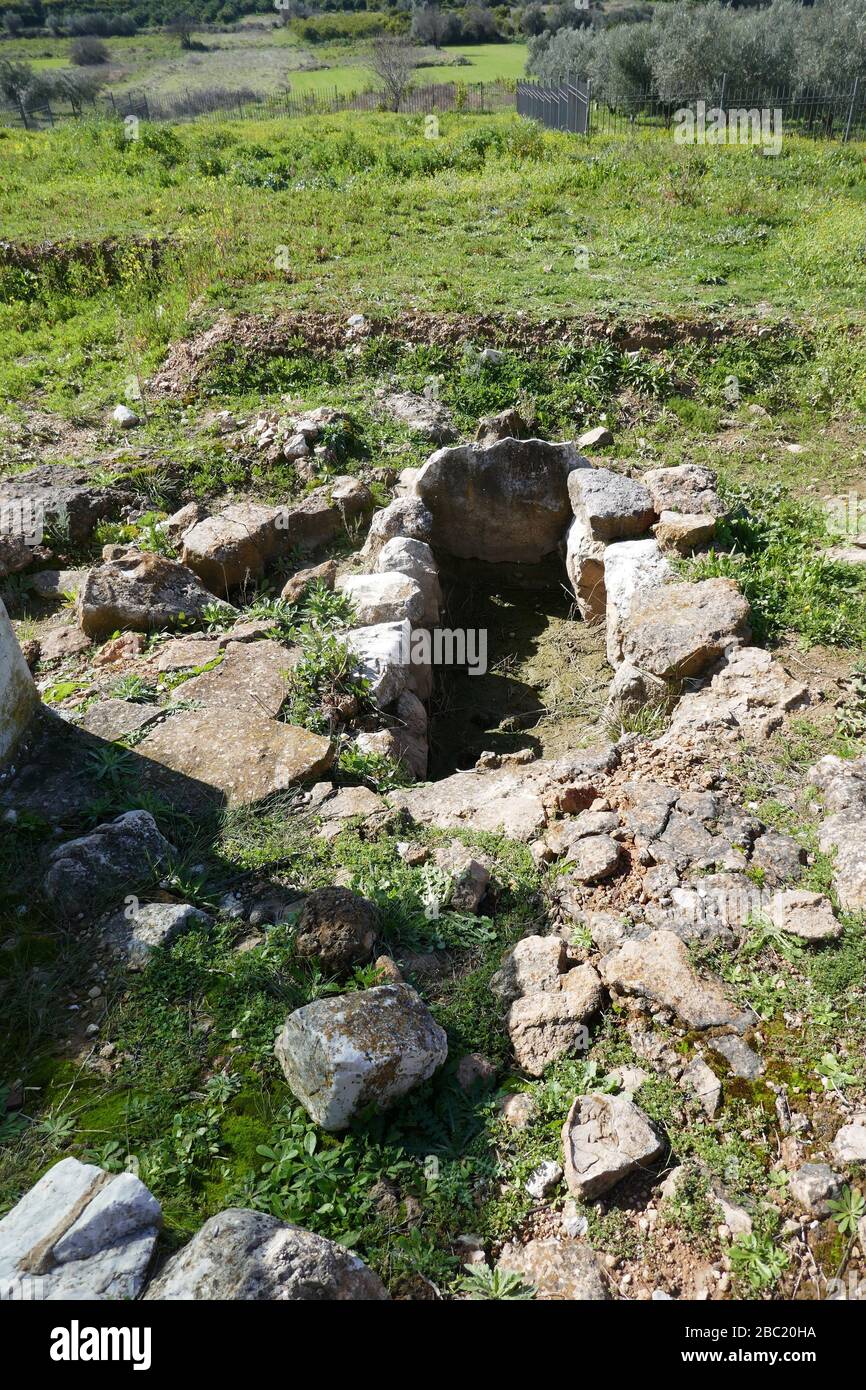 Dendra Archaeological Site Stock Photo - Alamy