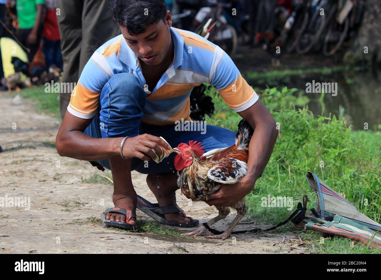 West Bengal in India on 15th August, 2017 : Preparation of traditional ...