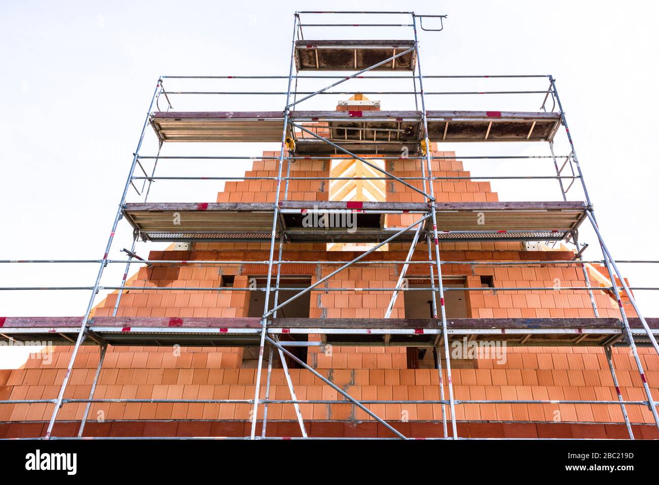 Construction site of a newly built house Stock Photo - Alamy