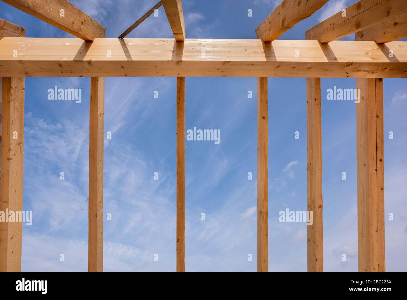 Construction site of a newly built house Stock Photo - Alamy