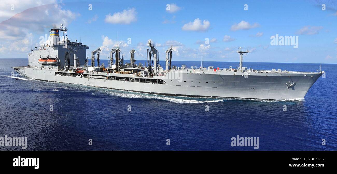 Graphic representation of a John Lewis-class oiler (2016 Stock Photo ...