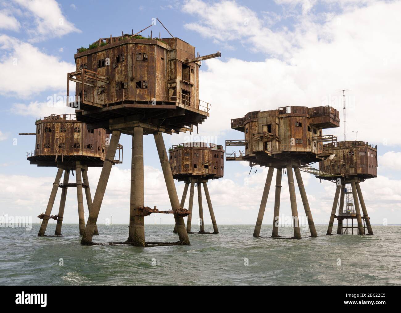 Redsands Fort, Thames Estuary Stock Photo - Alamy