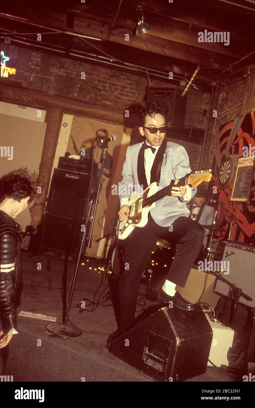 Death Valley rock group playing at Emo's Club in Austin Texas USA. 1995 ...