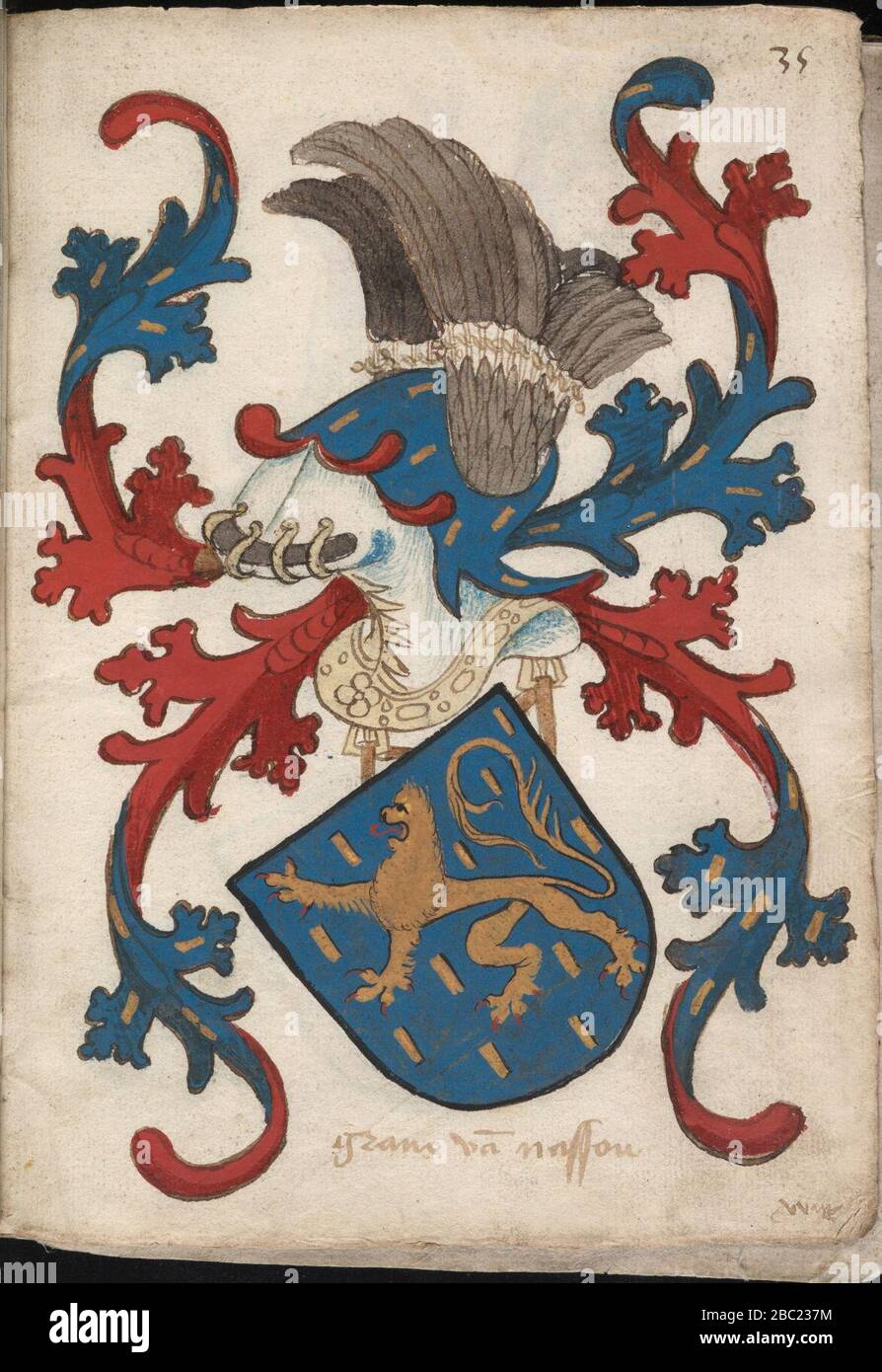 Graue van Nassou - Graaf van Nassau - Count of Nassau - Wapenboek ...
