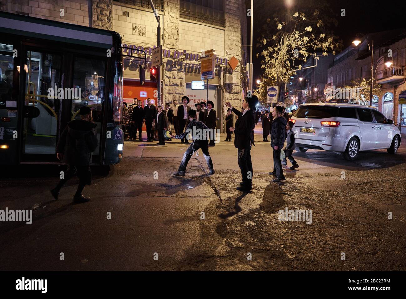 Religious protest in Jerusalem, Israel Stock Photo - Alamy