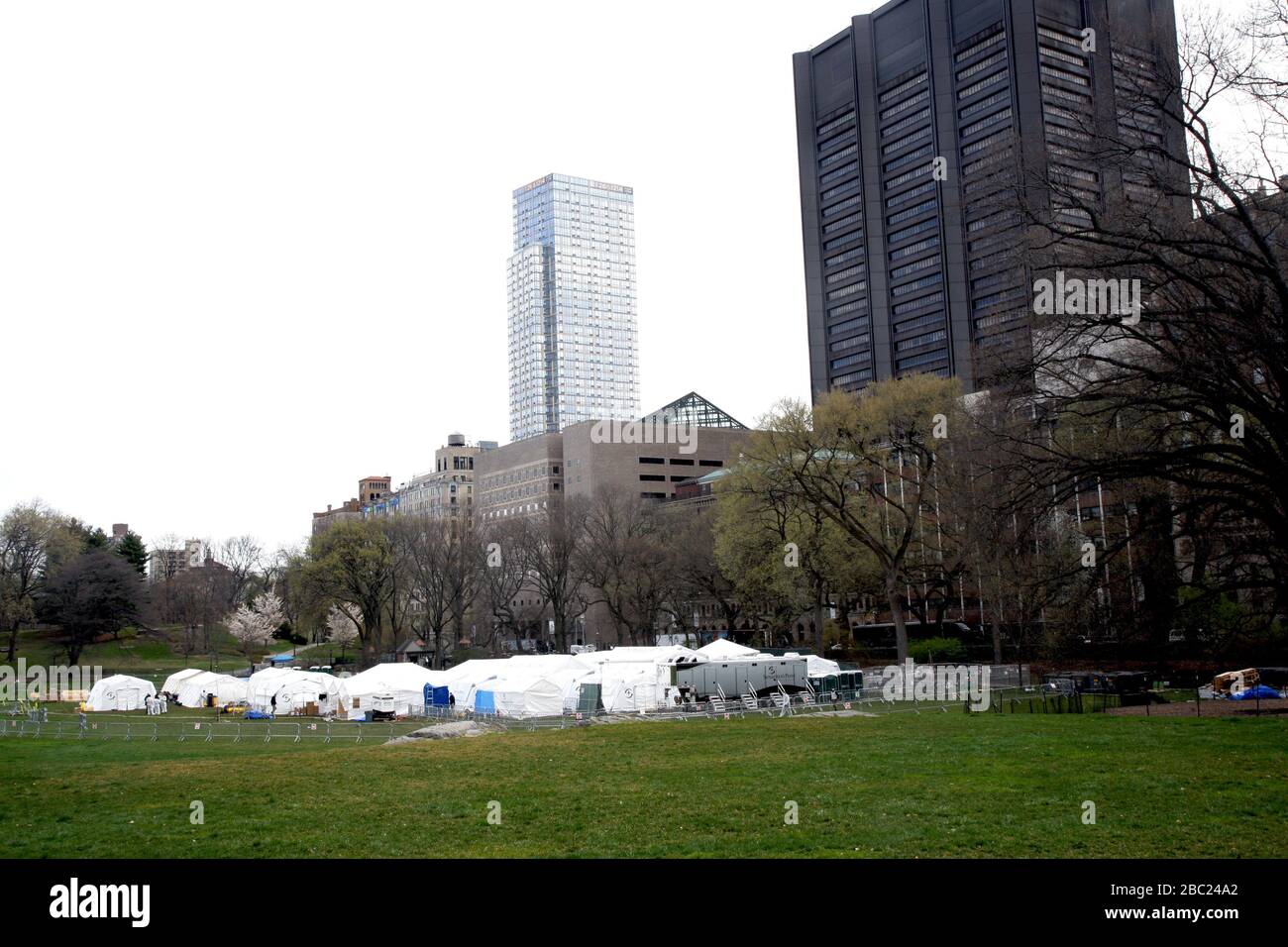 Central Park Emergency Field Hospital, New York, USA Stock Photo - Alamy