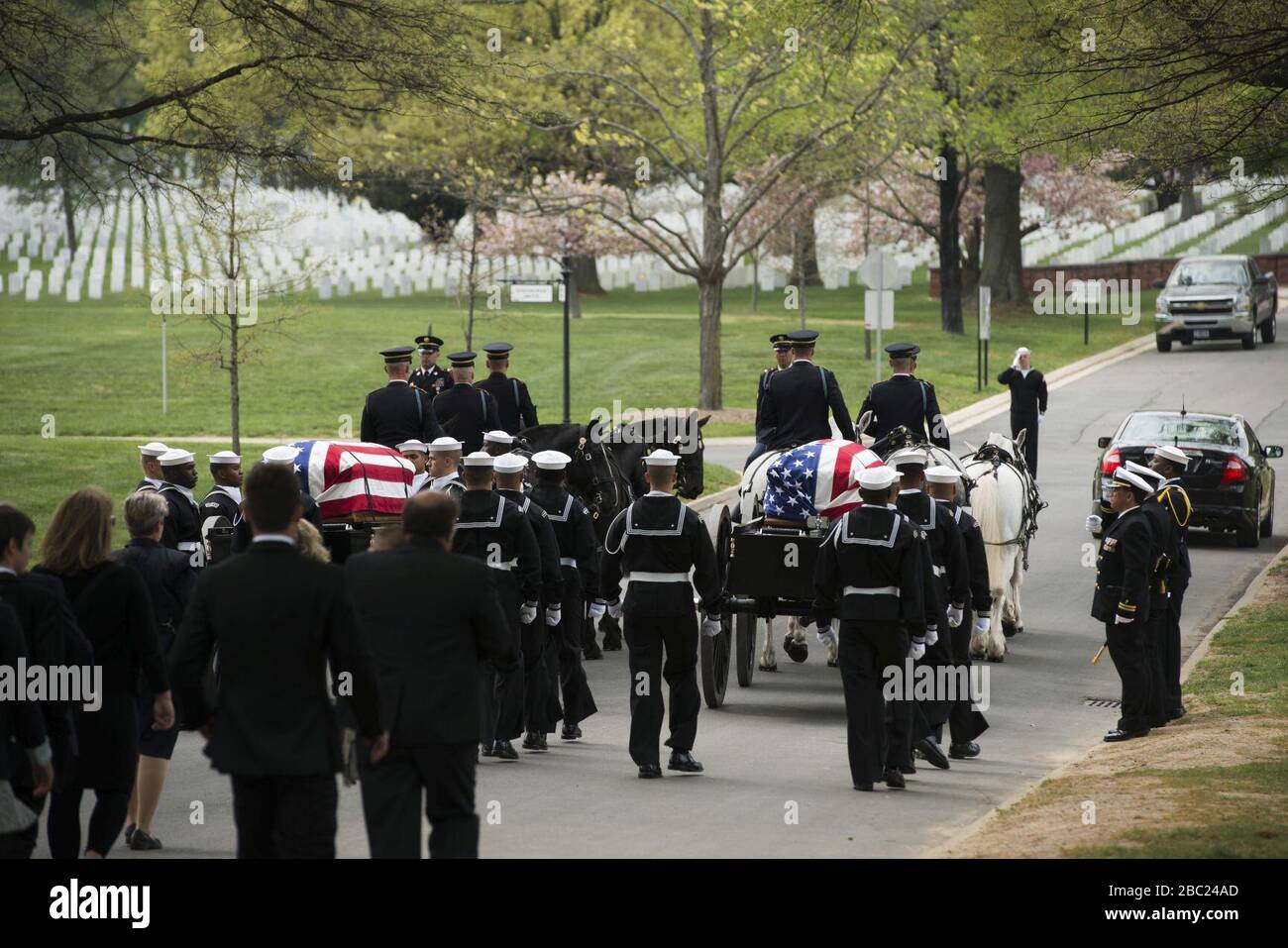 Graveside service for U.S. Navy Capt. Arthur F. Rawson and his wife Lt ...