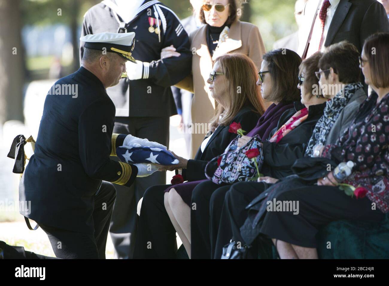 Graveside service of U.S. Navy Fireman 3rd Class John H. Lindsley ...