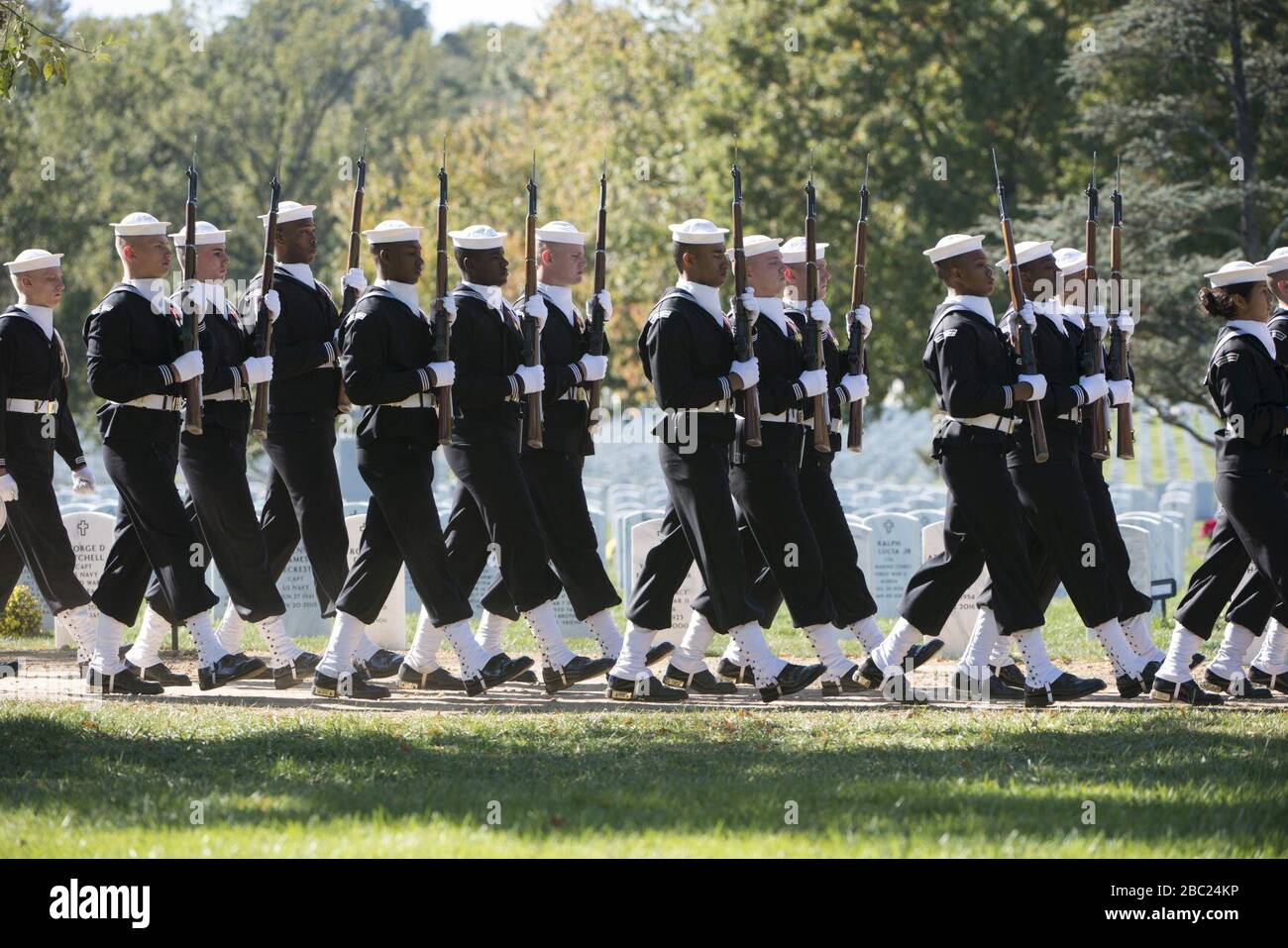 Graveside service of U.S. Navy Fireman 3rd Class John H. Lindsley ...