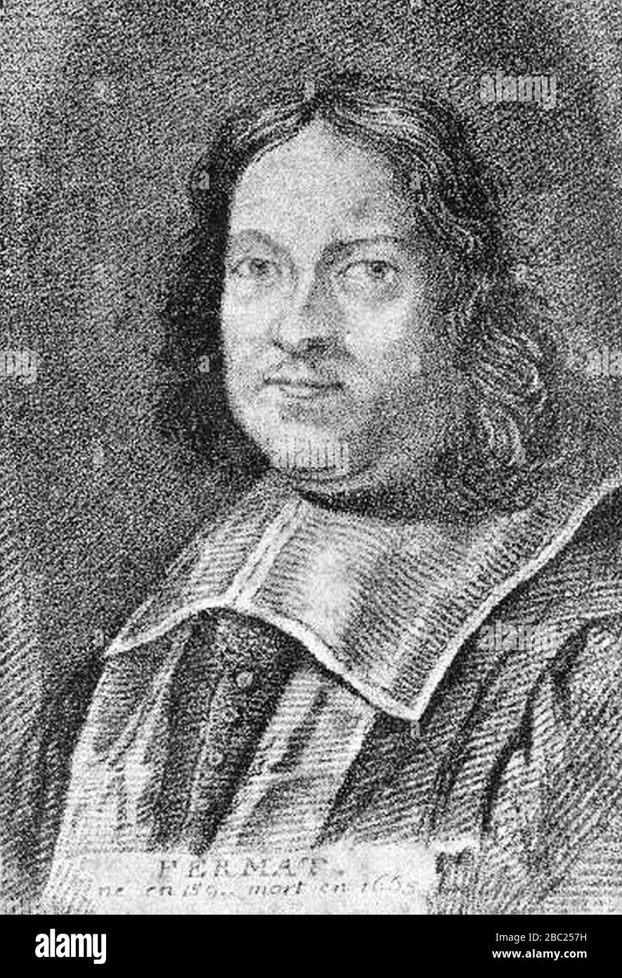 Gravure de Pierre de Fermat Stock Photo - Alamy
