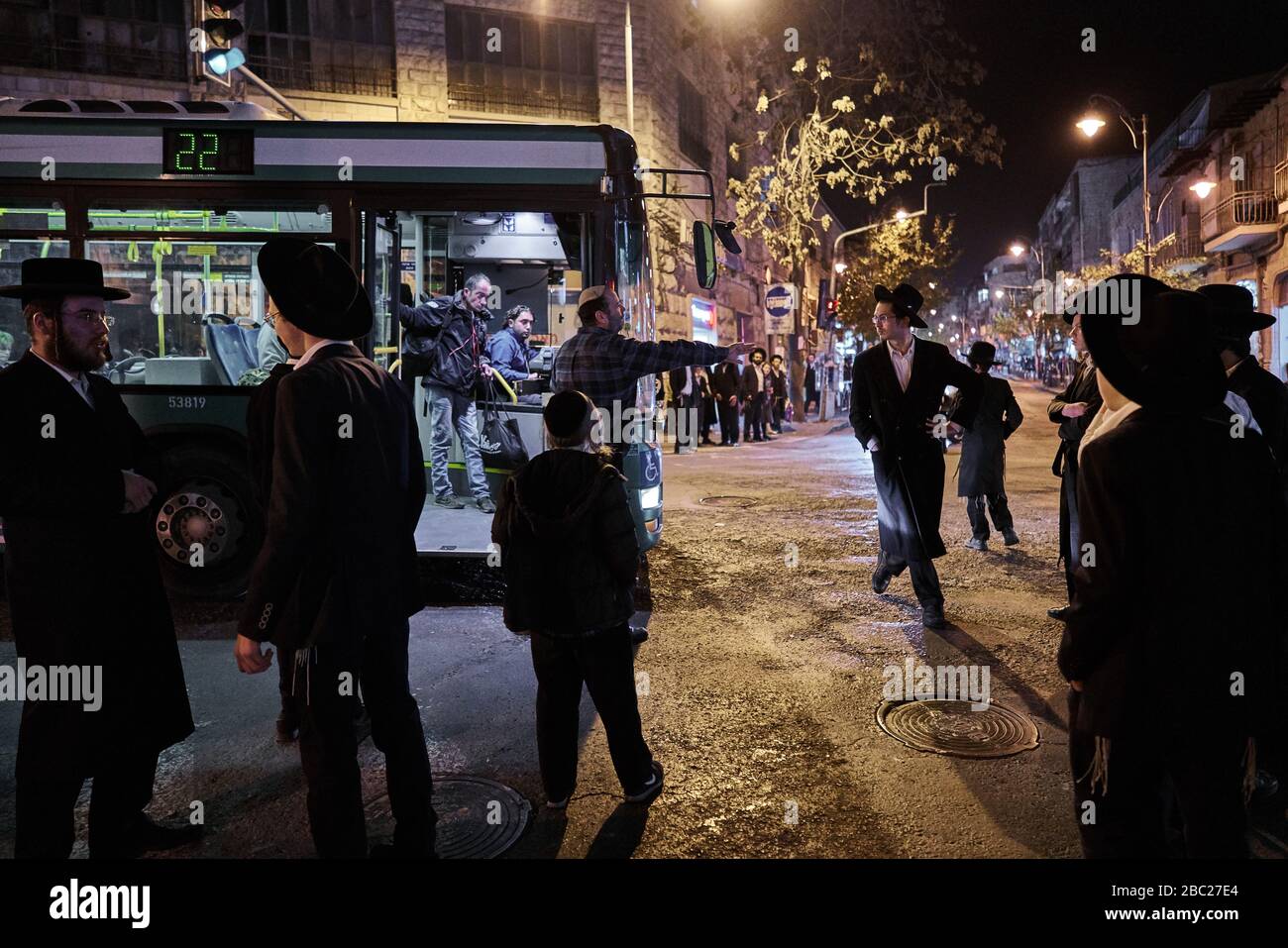 Religious protest in Jerusalem, Israel Stock Photo - Alamy