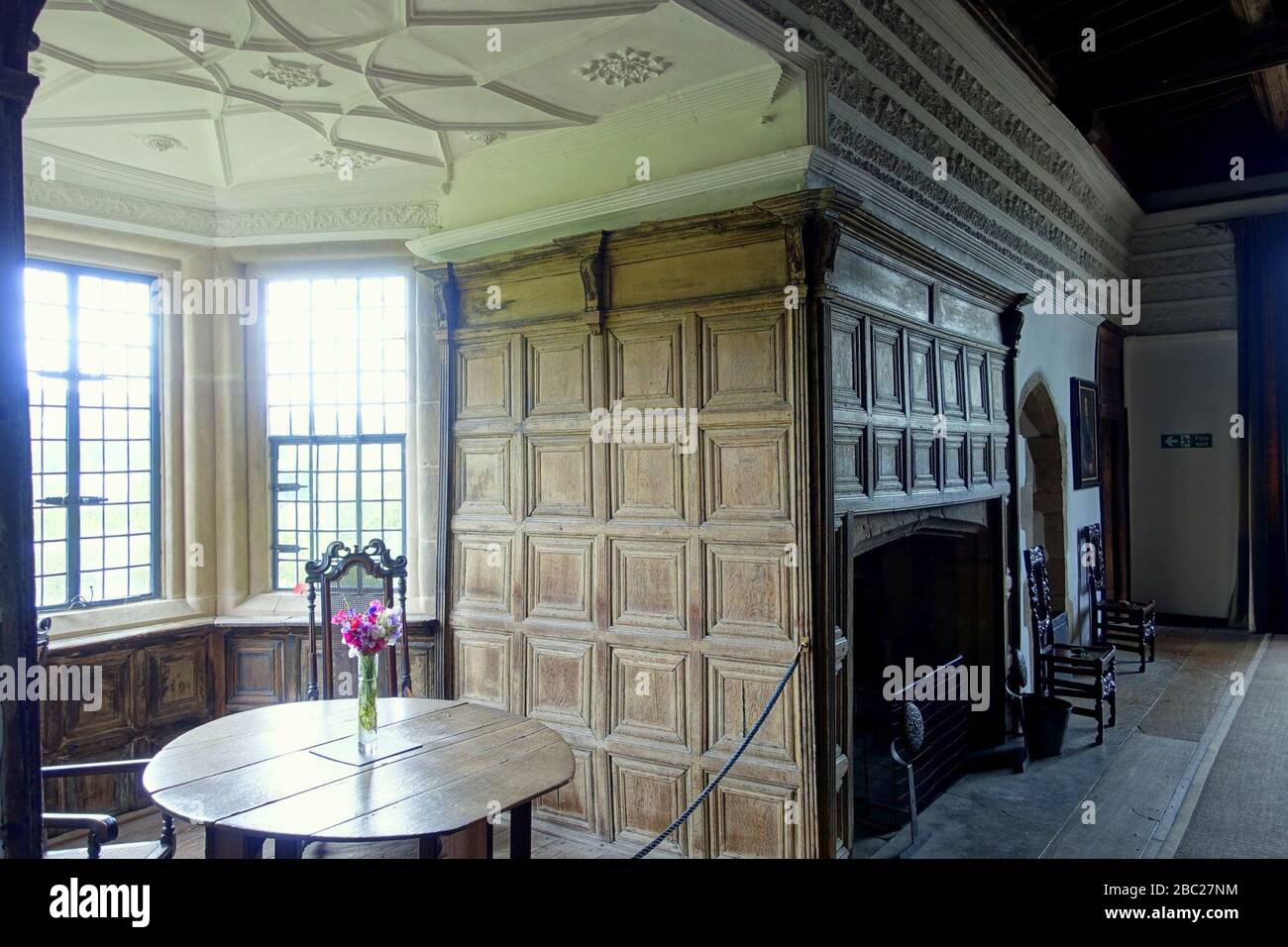 Great Chamber, Haddon Hall - Bakewell, Derbyshire, England Stock Photo ...