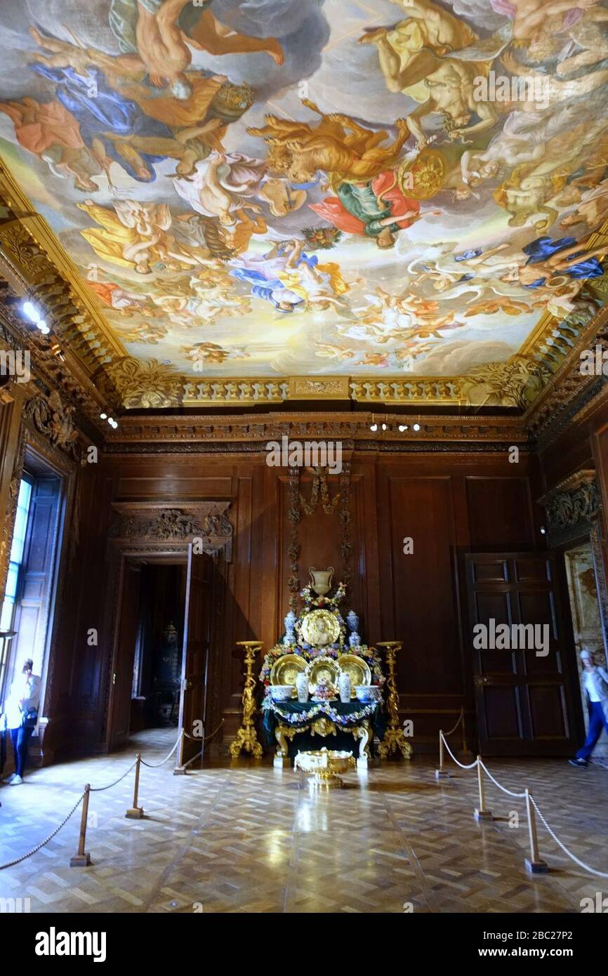 Great Chamber, Chatsworth House - Derbyshire, England Stock Photo - Alamy