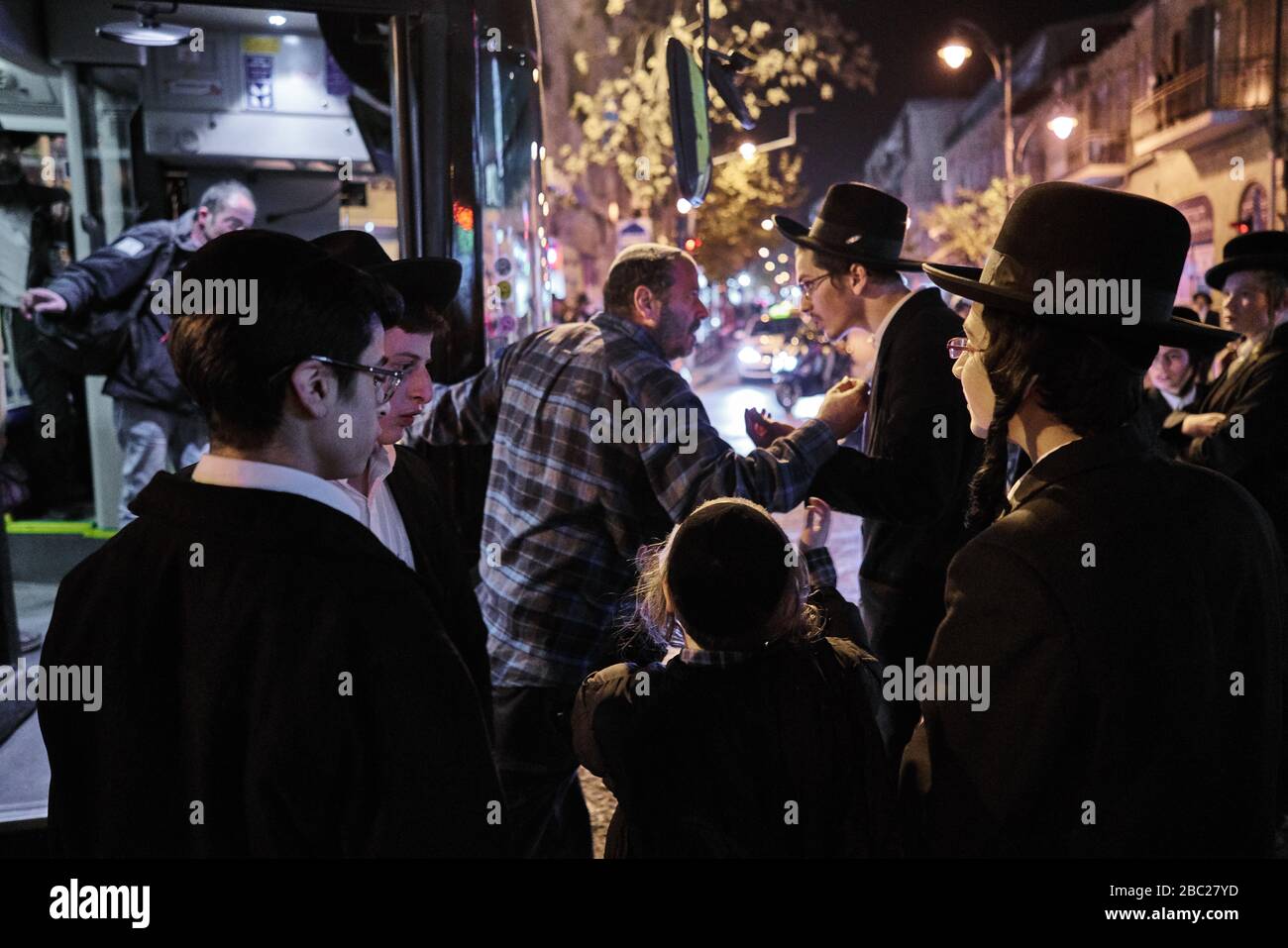 Religious protest in Jerusalem, Israel Stock Photo - Alamy
