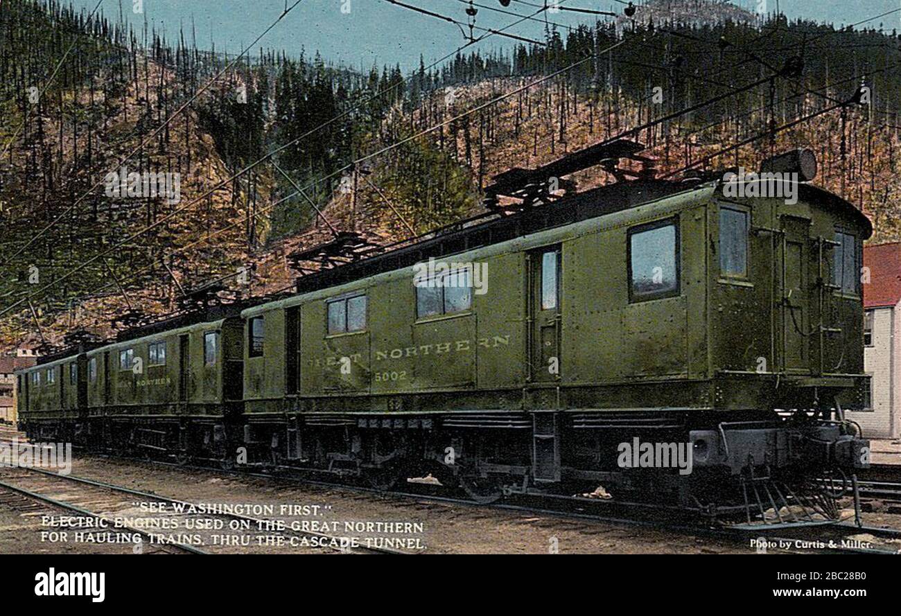 Great Northern GE 3-phase boxcab electric locomotive Stock Photo - Alamy