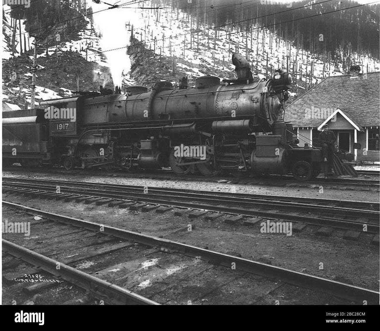 Great Northern Railroad 2-6-6-2 Mallet locomotive -1917 at Tye ...