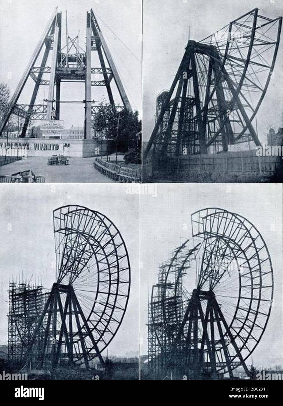 Great Wheel London constructing Stock Photo - Alamy