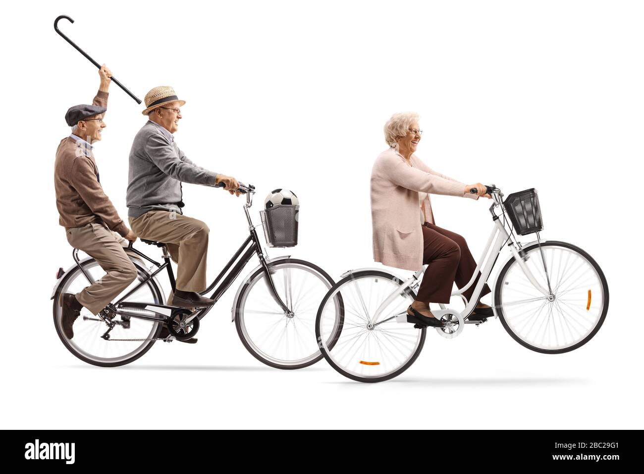 Riding tricycle senior Cut Out Stock Images & Pictures - Alamy