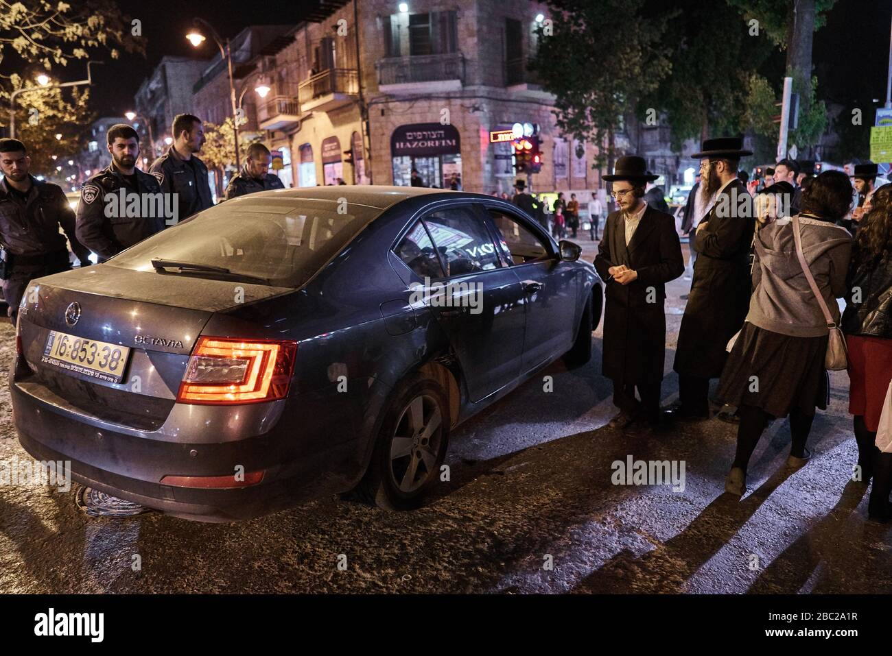 Religious protest in Jerusalem, Israel Stock Photo - Alamy