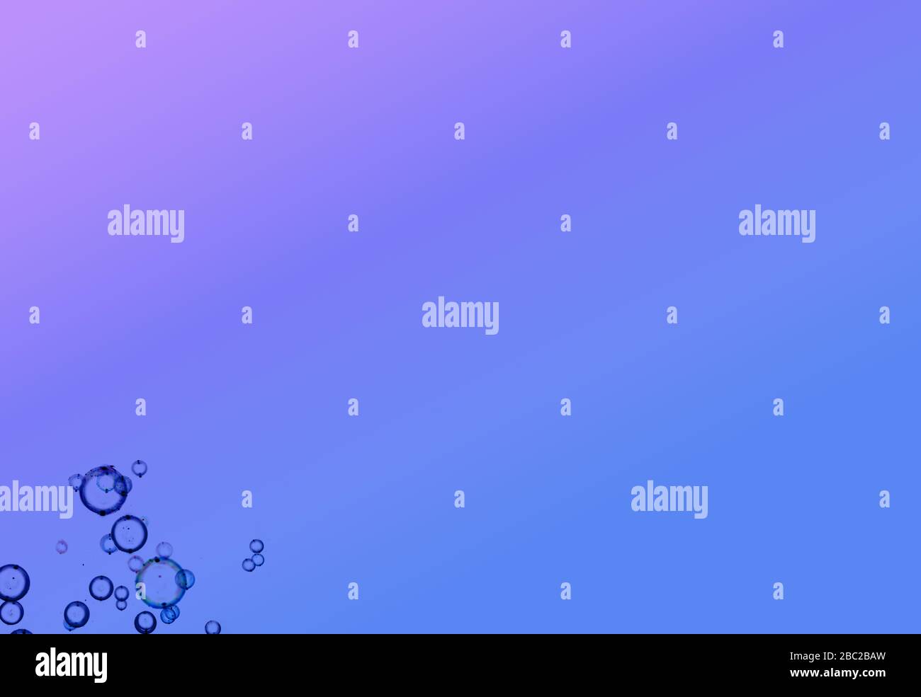 Abstract Dark Blue Bubbles At Bottom Corner On Modern Blue Gradient ...