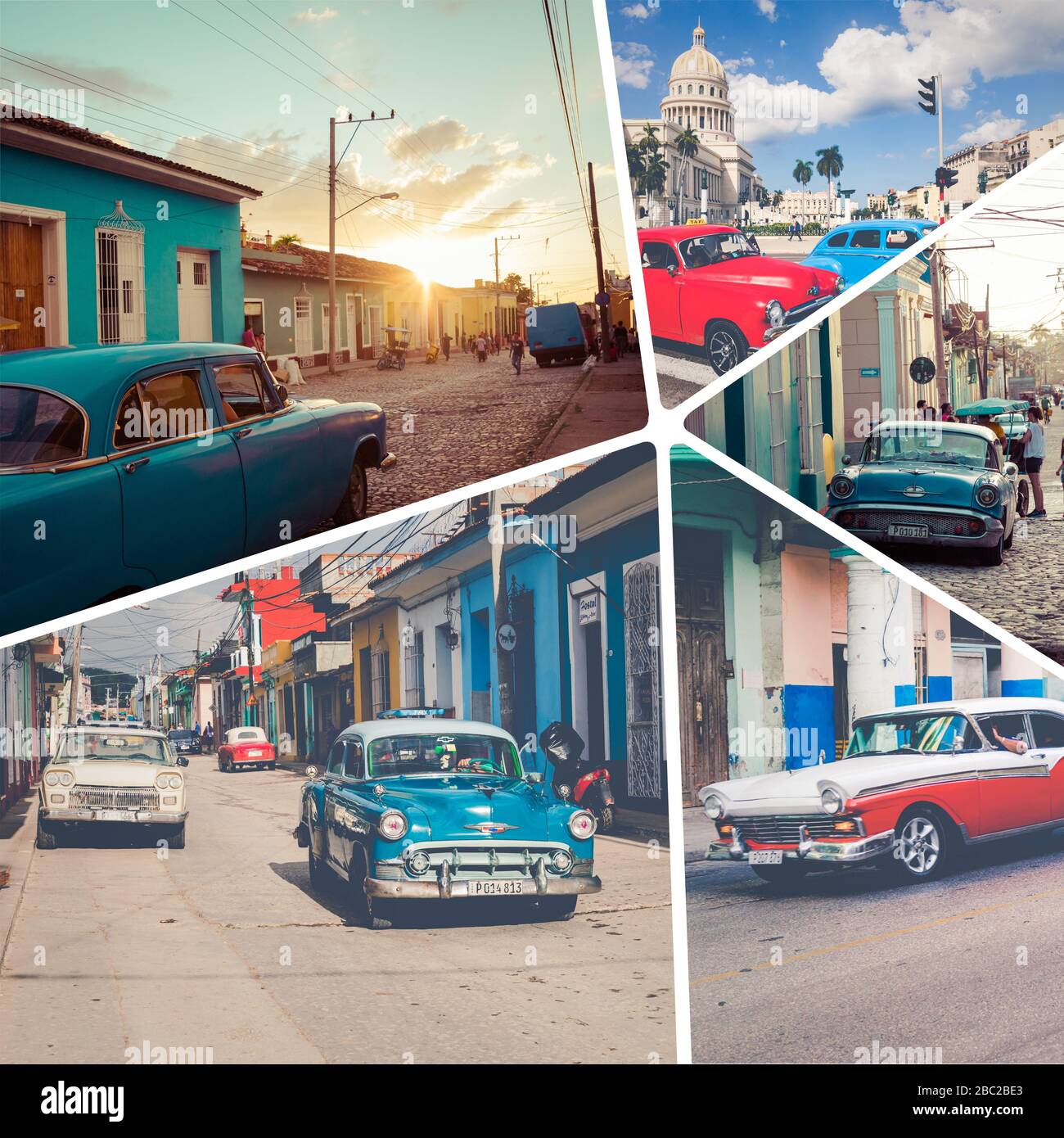 Cuba cuban car montage hi-res stock photography and images - Alamy