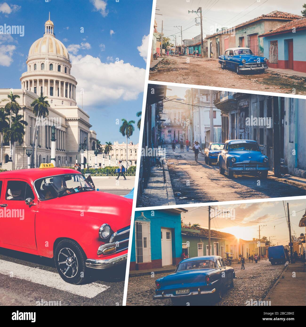 Cuba cuban car montage hi-res stock photography and images - Alamy