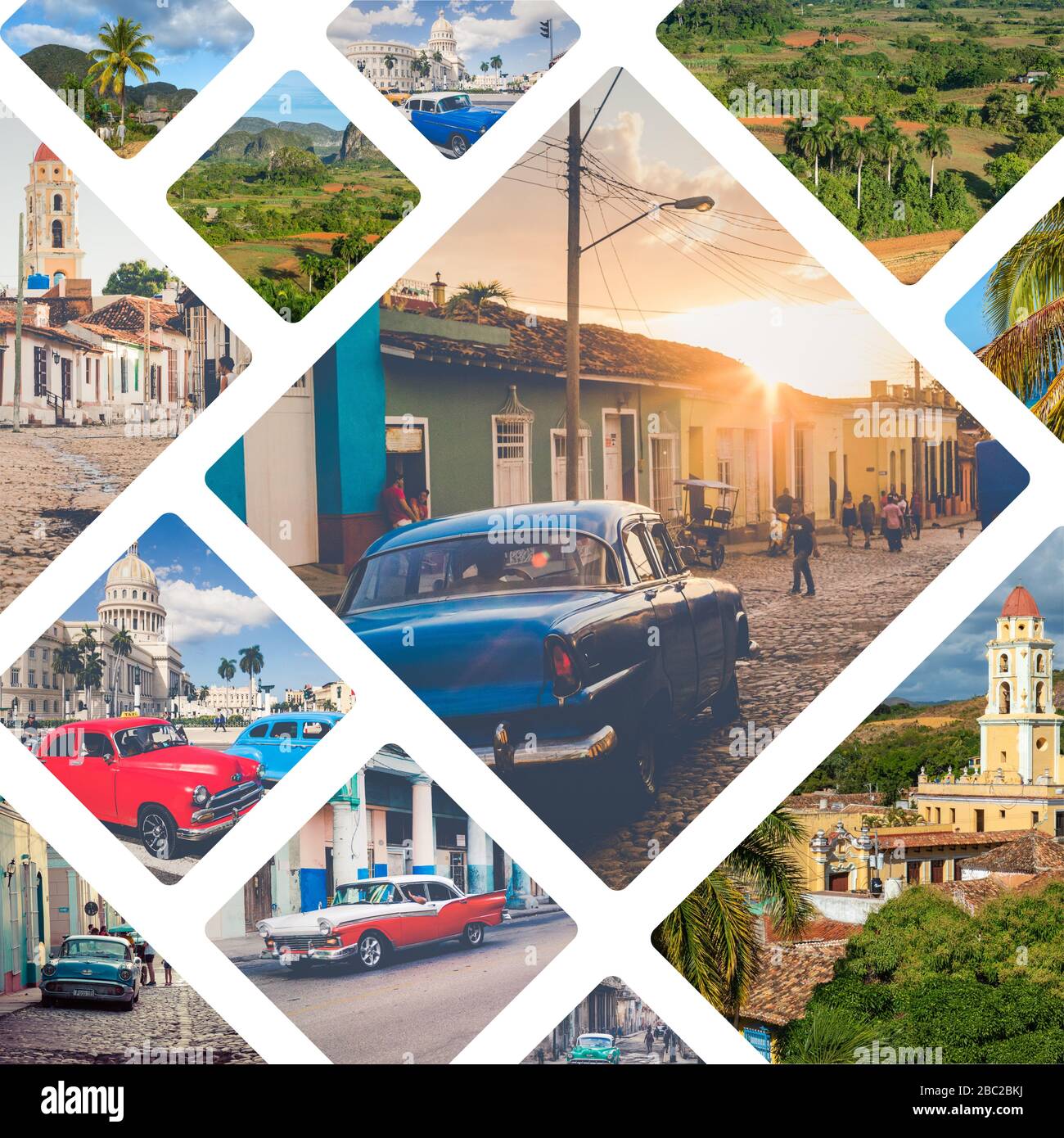 Cuba cuban car montage hi-res stock photography and images - Alamy