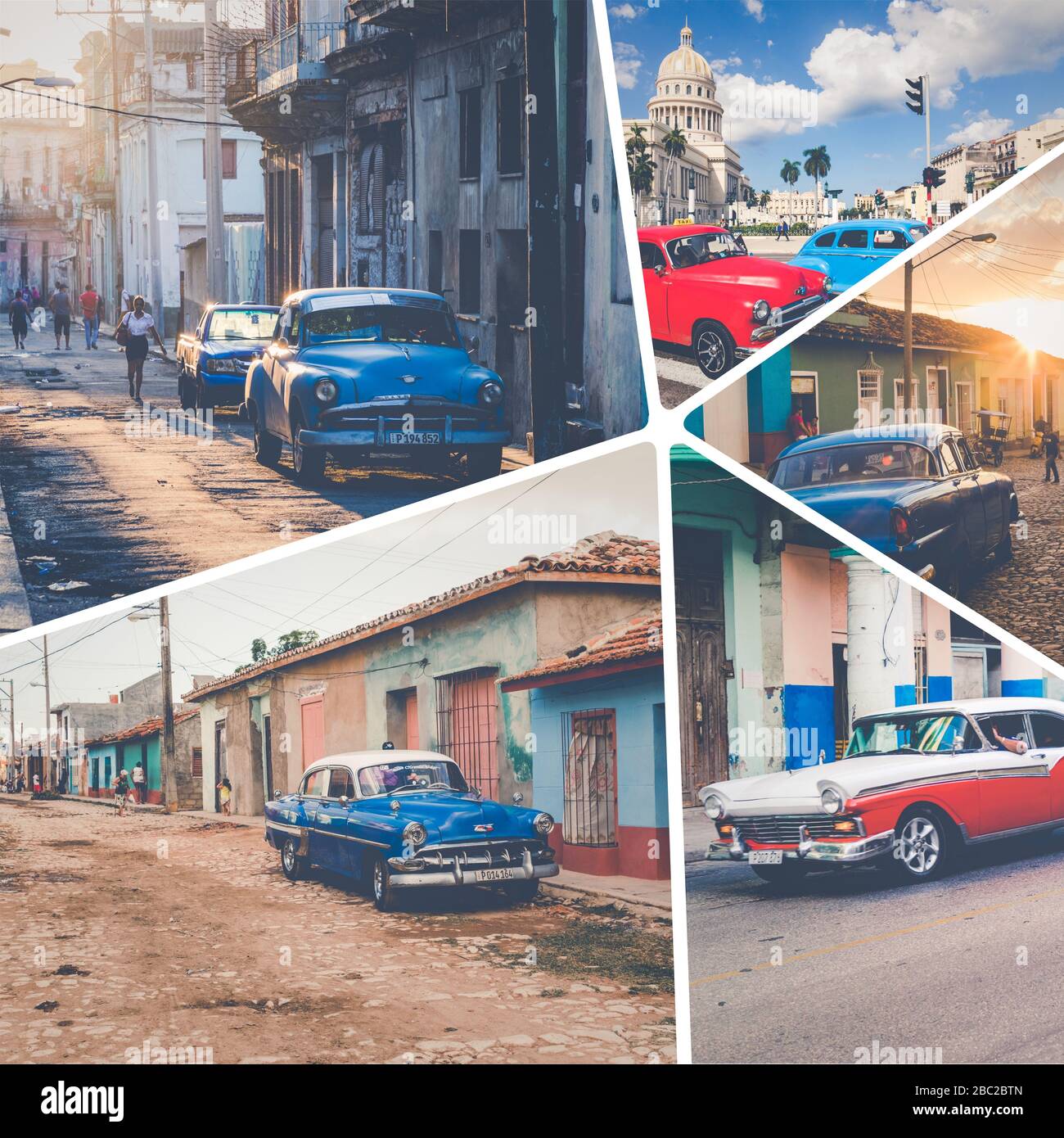 Cuba cuban car montage hi-res stock photography and images - Alamy