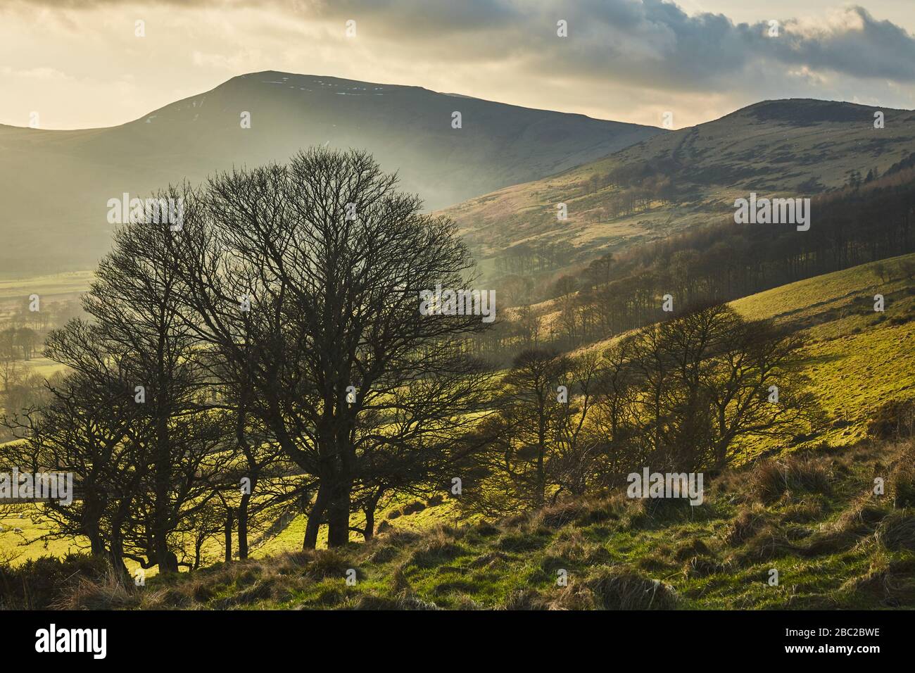 View of Mam Tor near Castleton in the Peak District, UK Stock Photo - Alamy