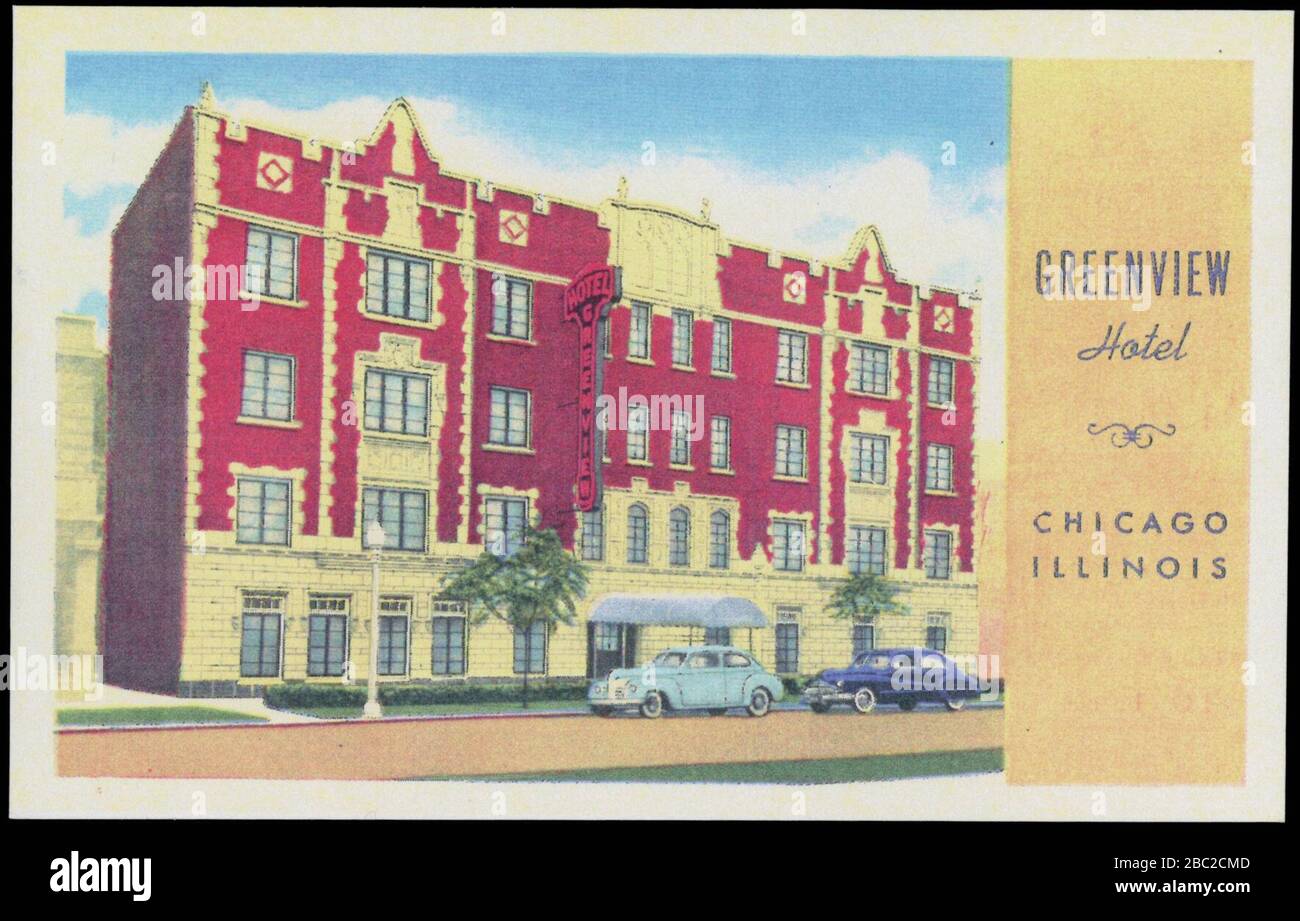 Greenview Hotel, Chicago Illinois Stock Photo - Alamy