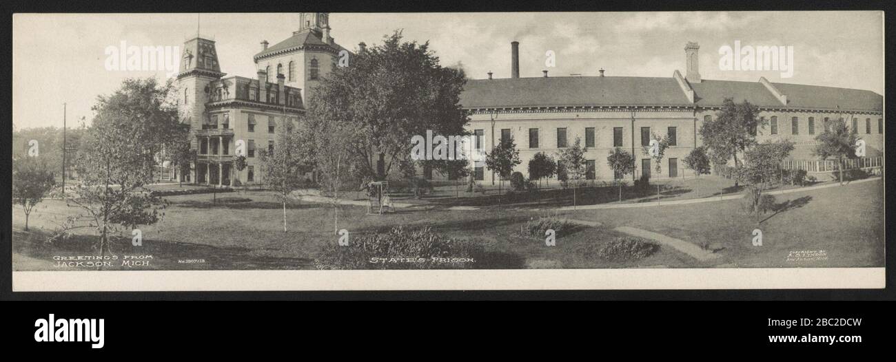 Greetings from Jackson, Mich. State's prison Stock Photo - Alamy