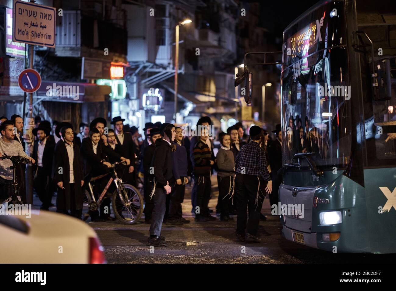 Religious protest in Jerusalem, Israel Stock Photo - Alamy