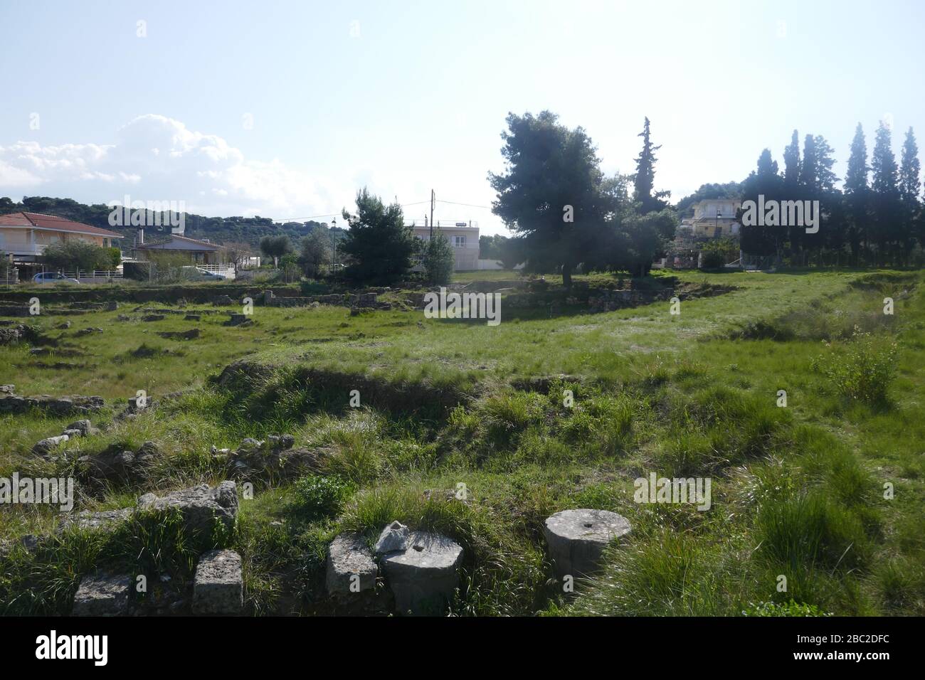 Isthmia Archaeological Site Stock Photo - Alamy