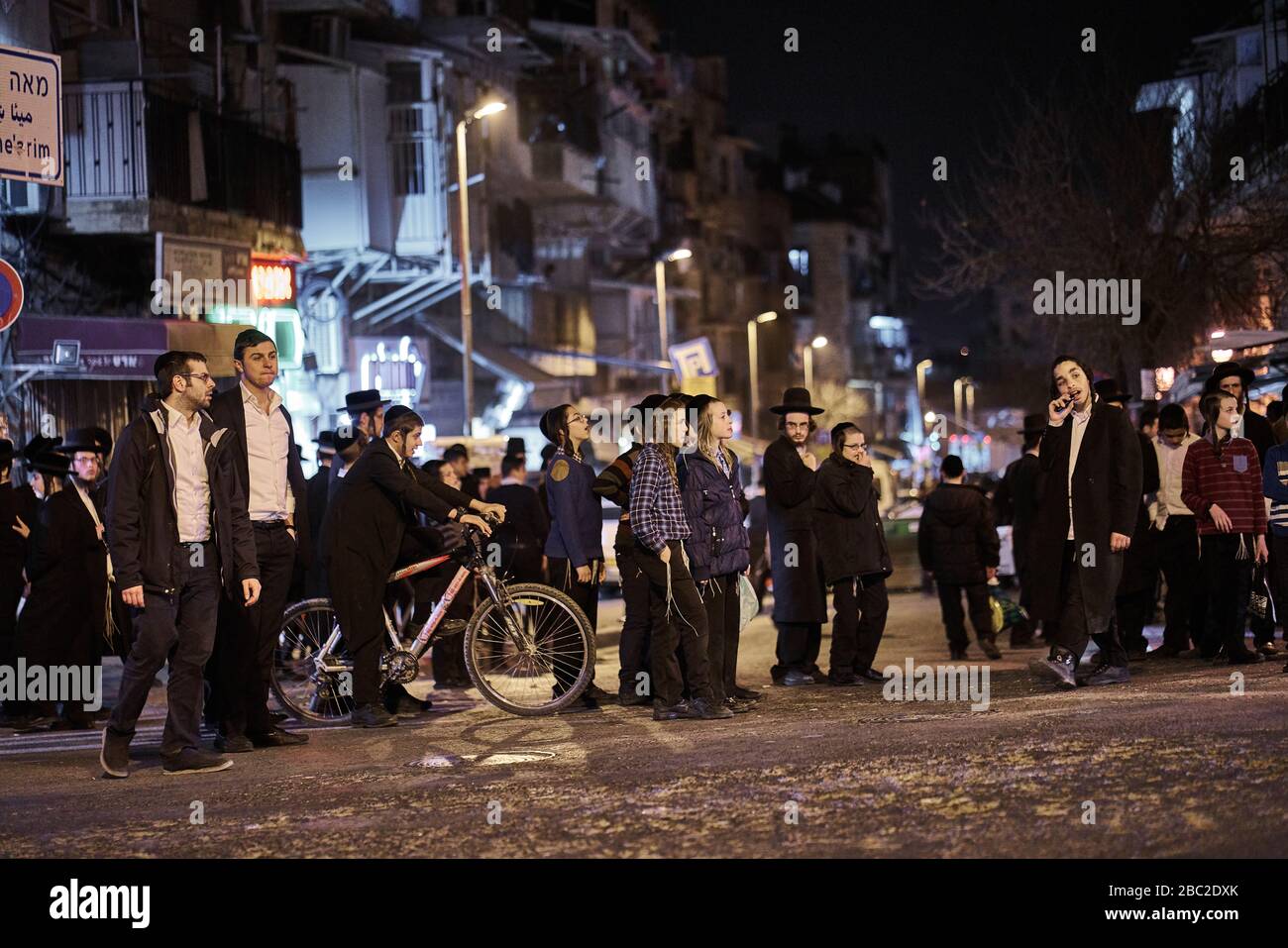 Religious protest in Jerusalem, Israel Stock Photo - Alamy