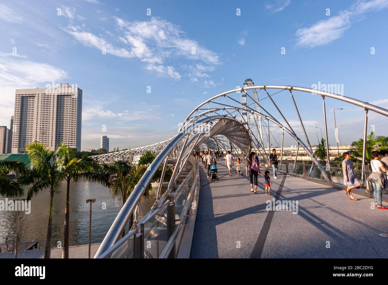 Helix Bridge, Singapore Stock Photo - Alamy