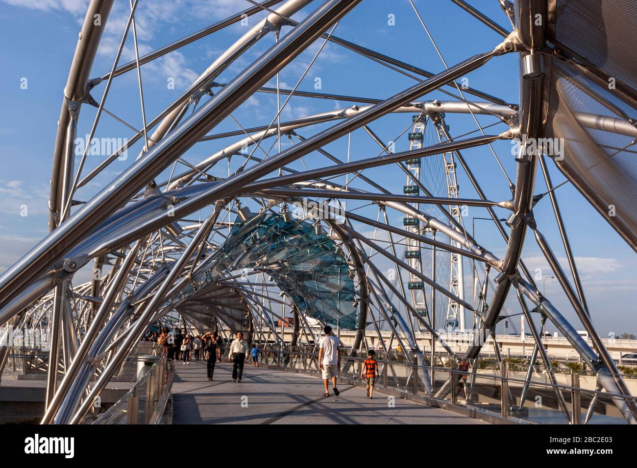 Helix Bridge, Singapore Stock Photo - Alamy