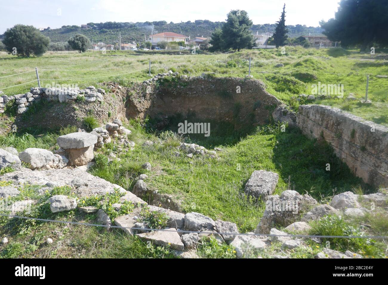 Isthmia Archaeological Site Stock Photo - Alamy