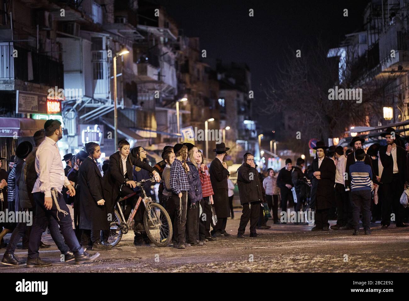 Religious protest in Jerusalem, Israel Stock Photo - Alamy