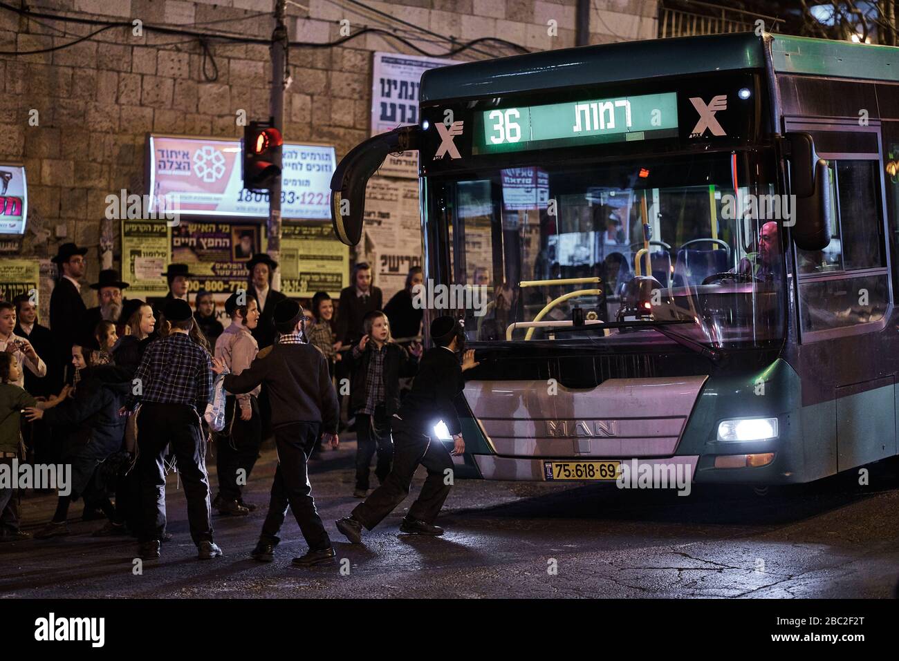 Religious protest in Jerusalem, Israel Stock Photo - Alamy