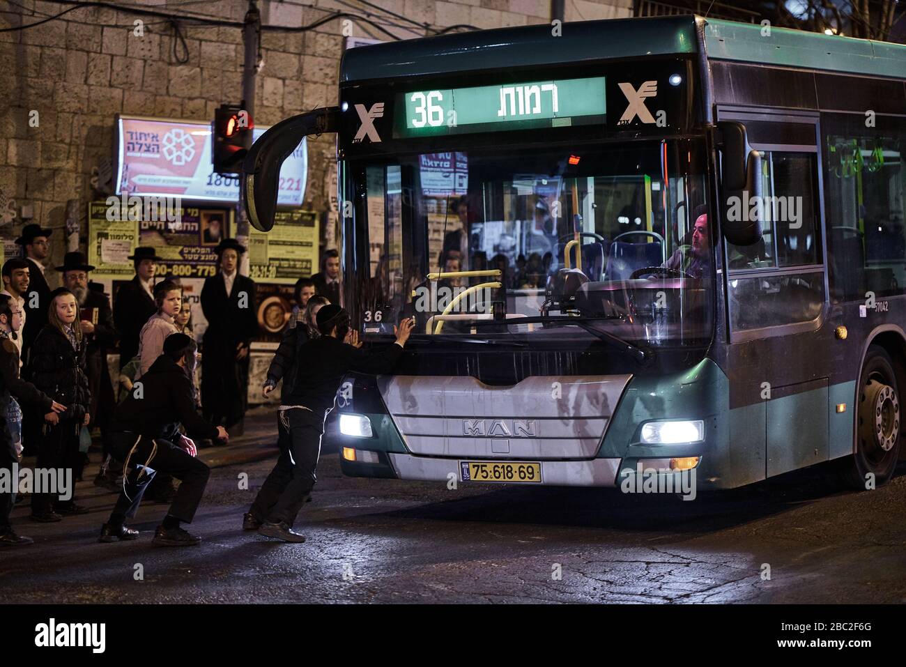 Religious protest in Jerusalem, Israel Stock Photo - Alamy