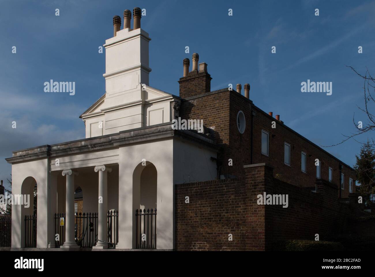 Portico Detail at The Worshipful Company of Goldsmiths 19th Century Alm ...