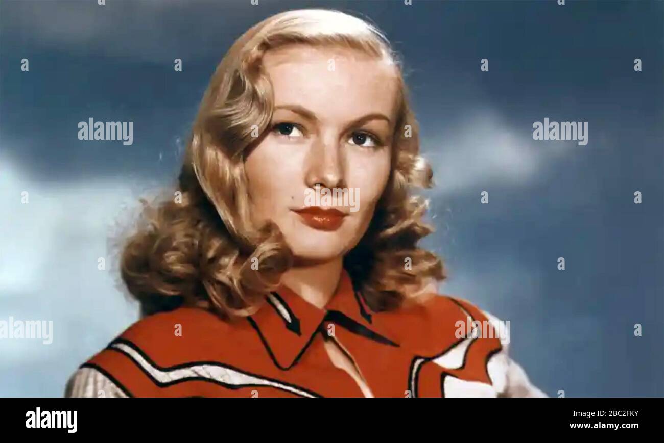 VERONICA LAKE (1922-1973) American film actress in the 1940s Stock ...