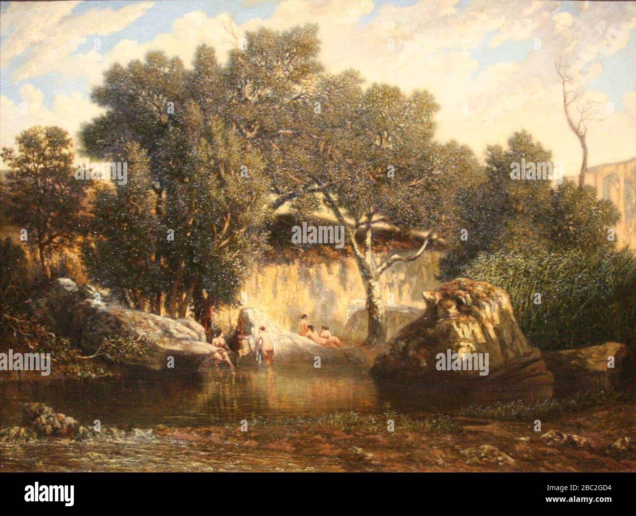 Gresy - Les baigneuses Stock Photo - Alamy