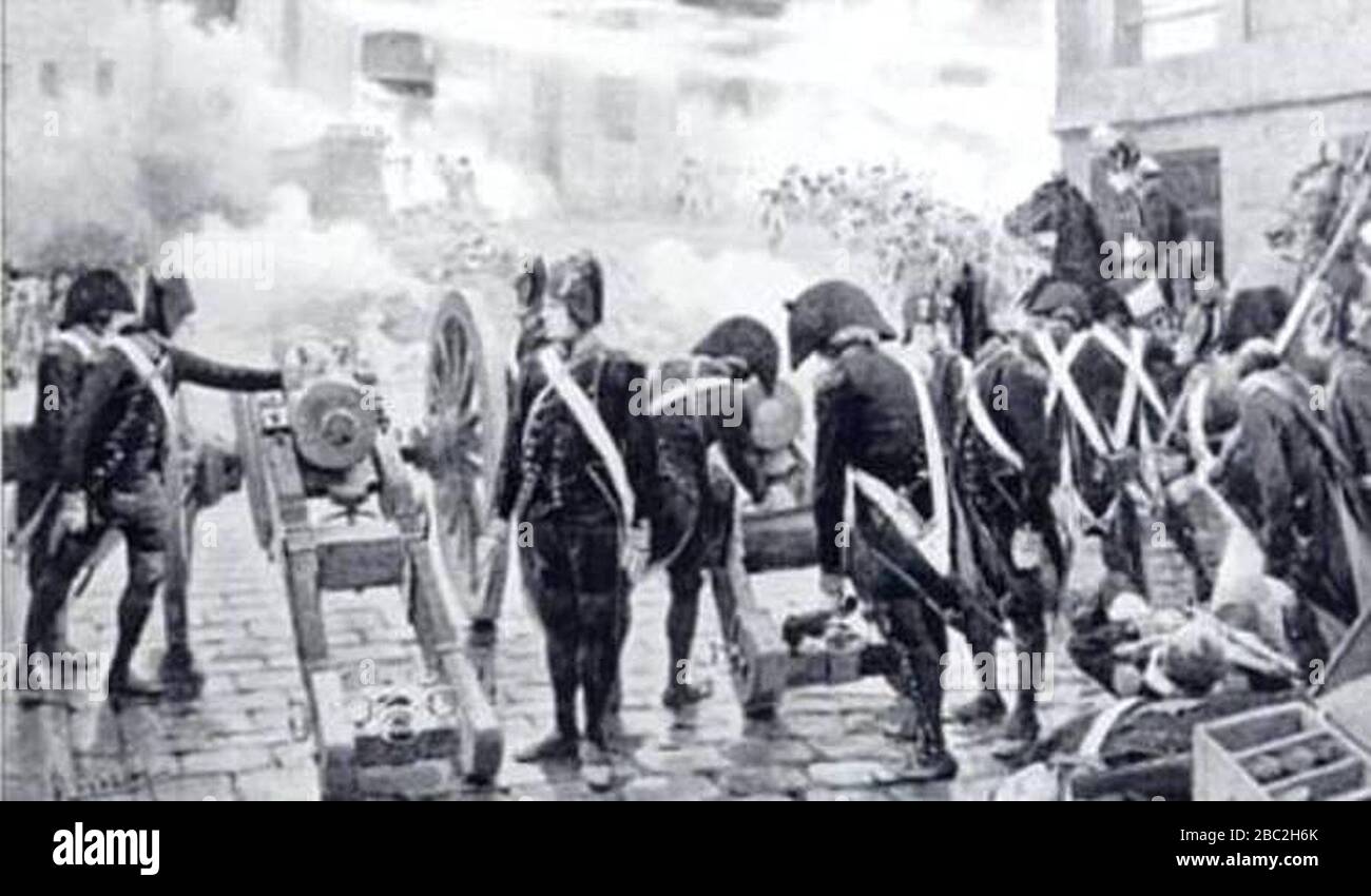 Gribeauval guns of Bonaparte in the Paris insurrection 5 october 1795 ...