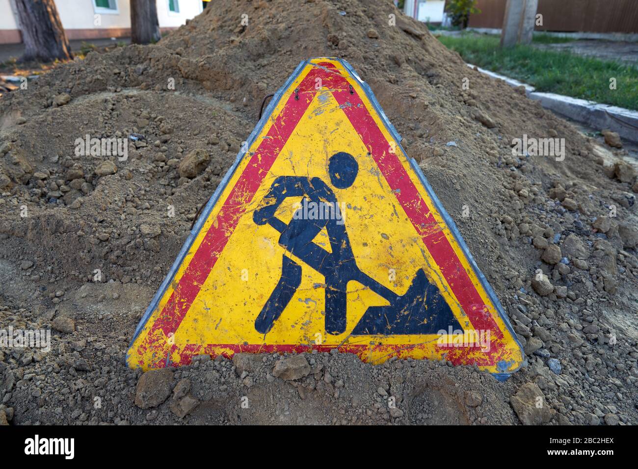 Dug triangle hi-res stock photography and images - Alamy
